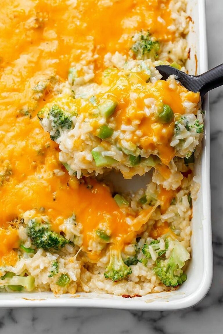 Cheesy Broccoli Rice Bake - Comforting & Easy Dinner Idea
