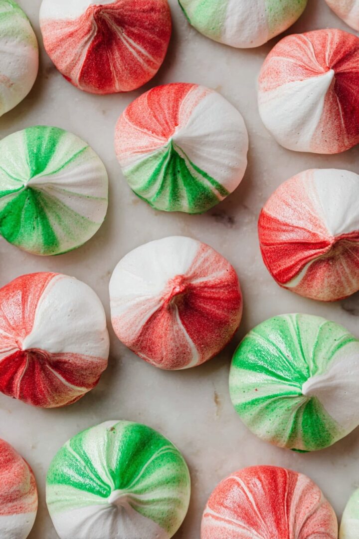Peppermint Meringue Cookies: Light & Festive Holiday Treats