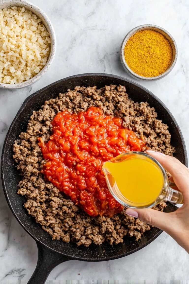 Stuffed Pepper Casserole with Ground Beef - Hearty & Flavorful