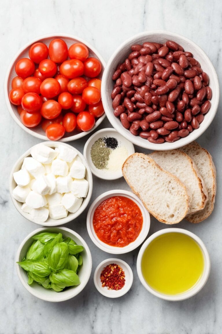 Skillet Pizza Beans with Cherry Tomatoes | Easy Comfort Food